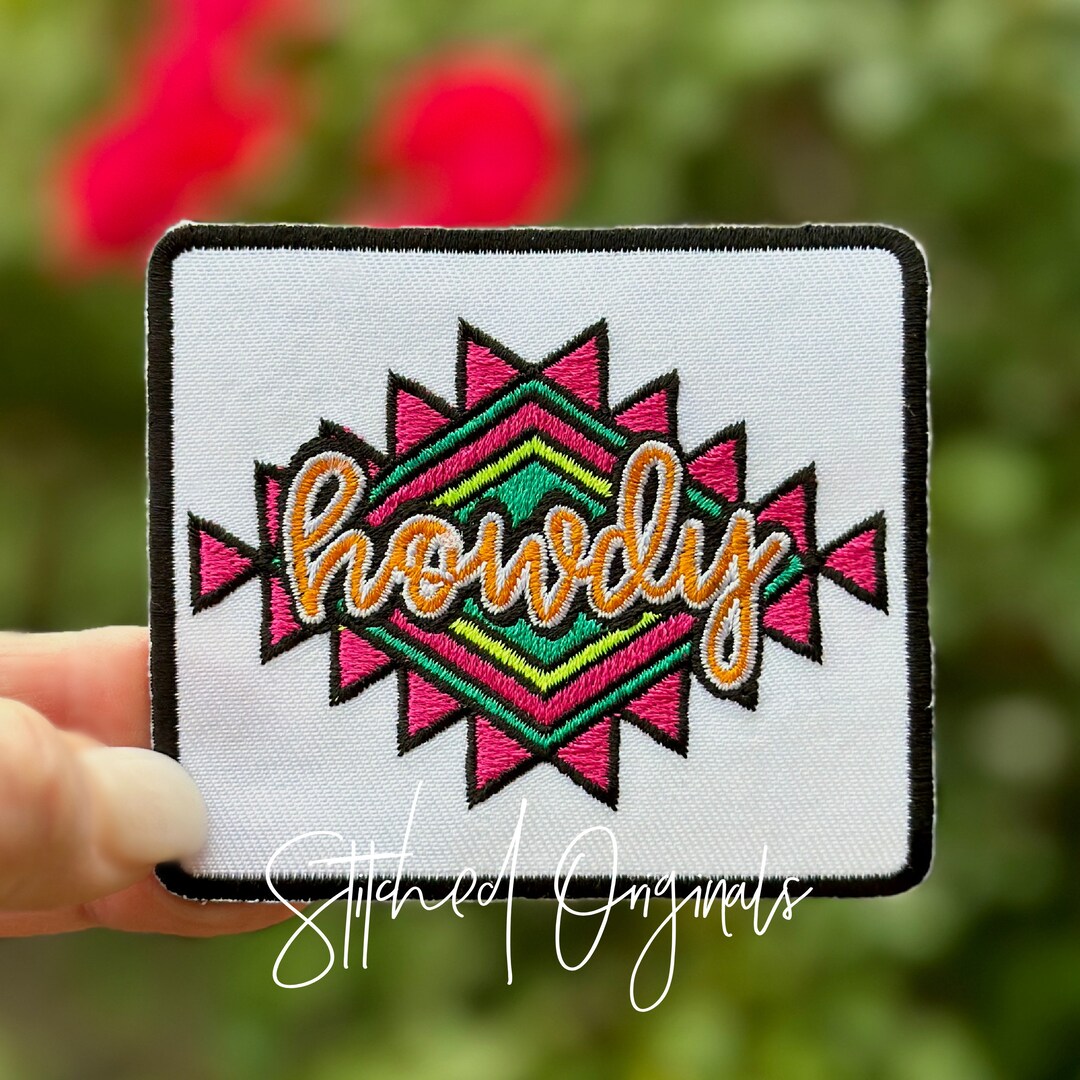Howdy Patch, Trucker Hat Patch, Iron On, DIY Patch, Hat Bar Patch - Etsy