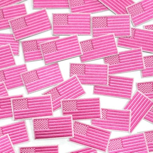 Pink American Flag Patch, Trucker Cap Patch, Iron On, DIY Patch, Preppy ...