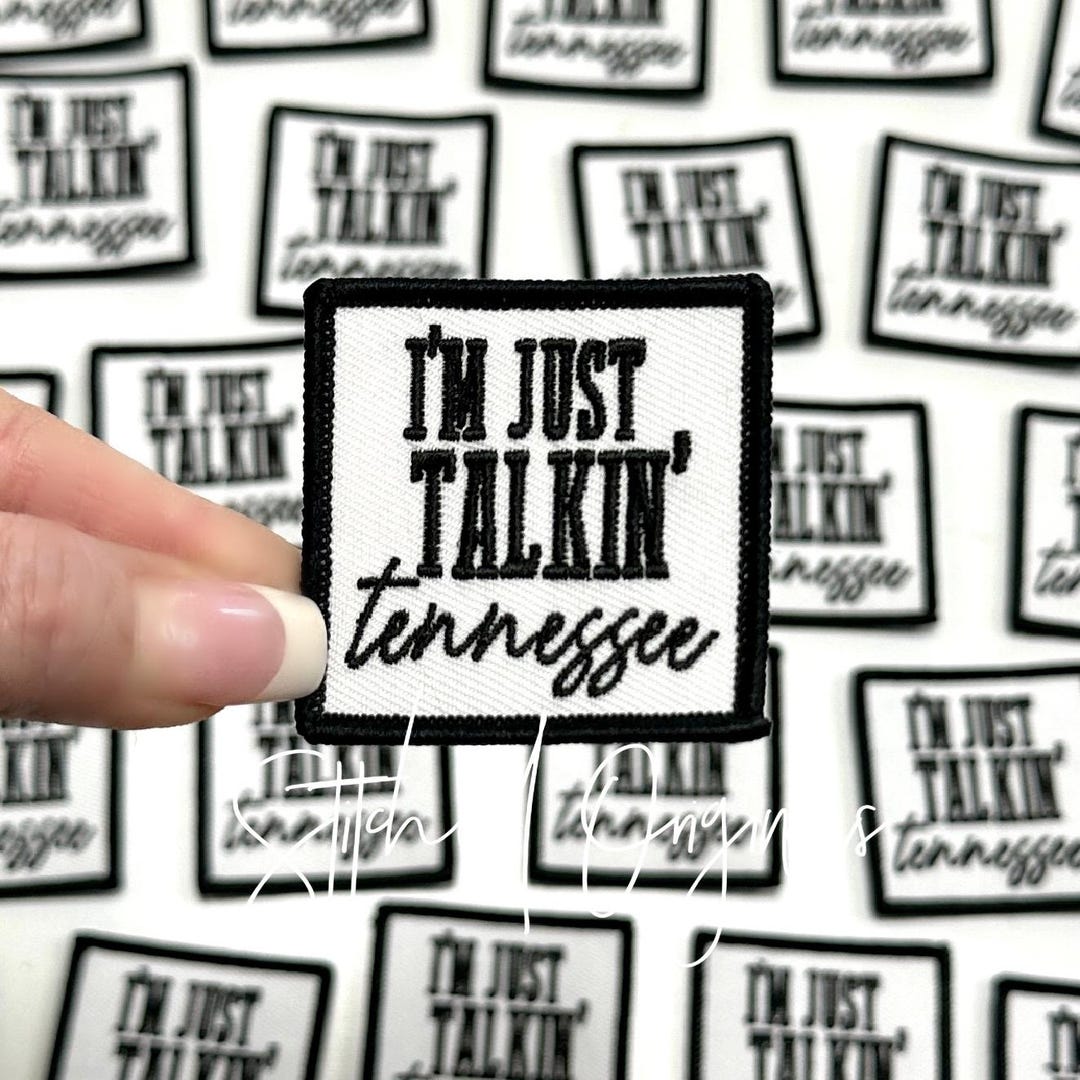 Talkin' Tennessee Iron-on Patch, Embroidered Edging - Etsy