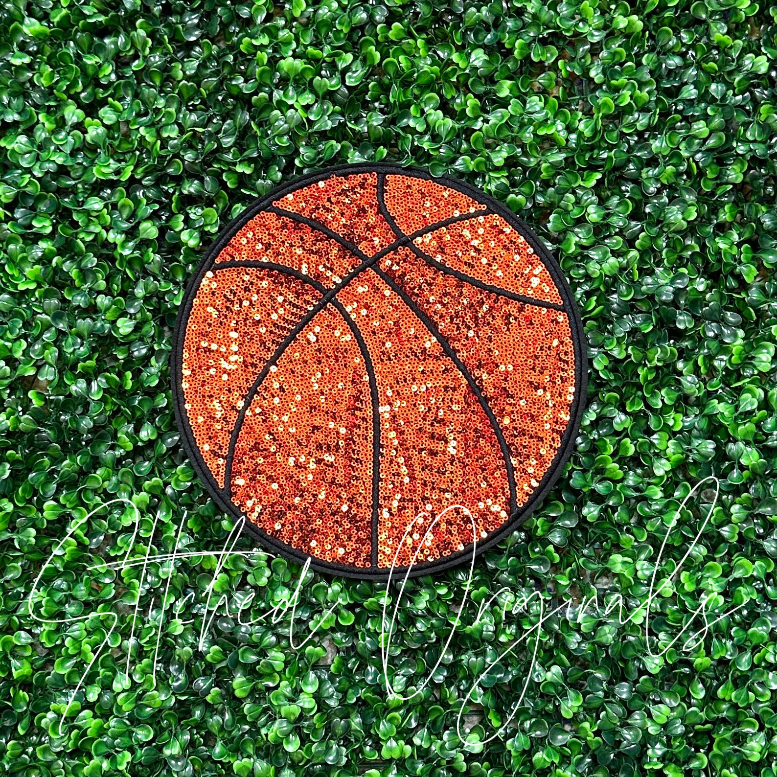 Basketball LARGE Sequin Patch, Diy Patch, Iron on Patch, Basketball - Etsy