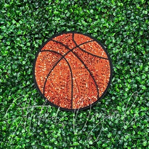 Basketball LARGE Sequin Patch, Diy Patch, Iron on Patch, Basketball - Etsy