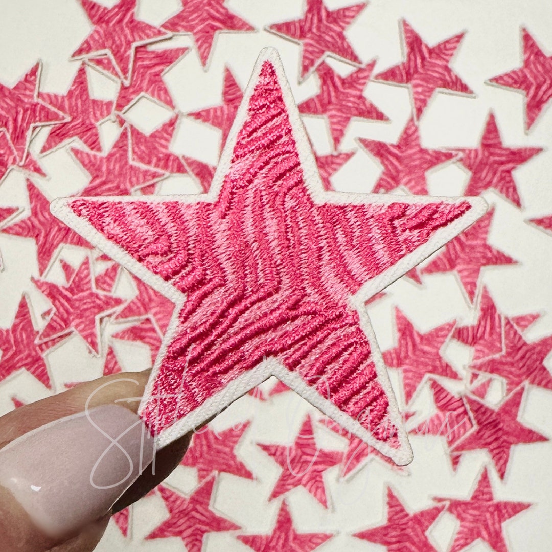 Pink Star Patch, Trucker Cap Patch, Iron On, DIY Patch, Preppy Patch - Etsy