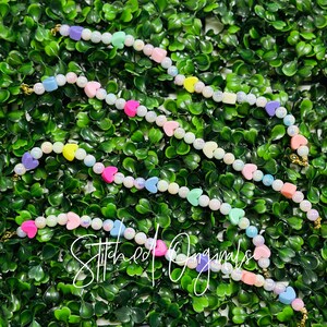 Heart Multi Color Hat Chain, Trucker Hat Chain - Etsy