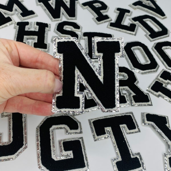 Black Iron on Letters 3 - Etsy