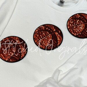 Basketball Sequin Patch, Diy Patch, Iron on Patch, Basketball - Etsy