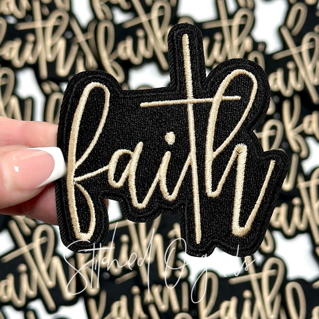 Faith Patch, Trucker Cap Patch, Iron On, DIY Patch, Faith - Etsy