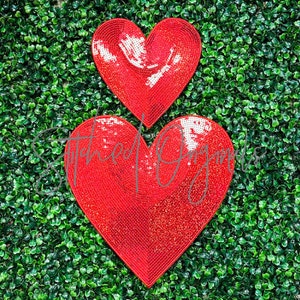 Sequin Heart Patch, Iron on Patch, Diy Patch - Etsy