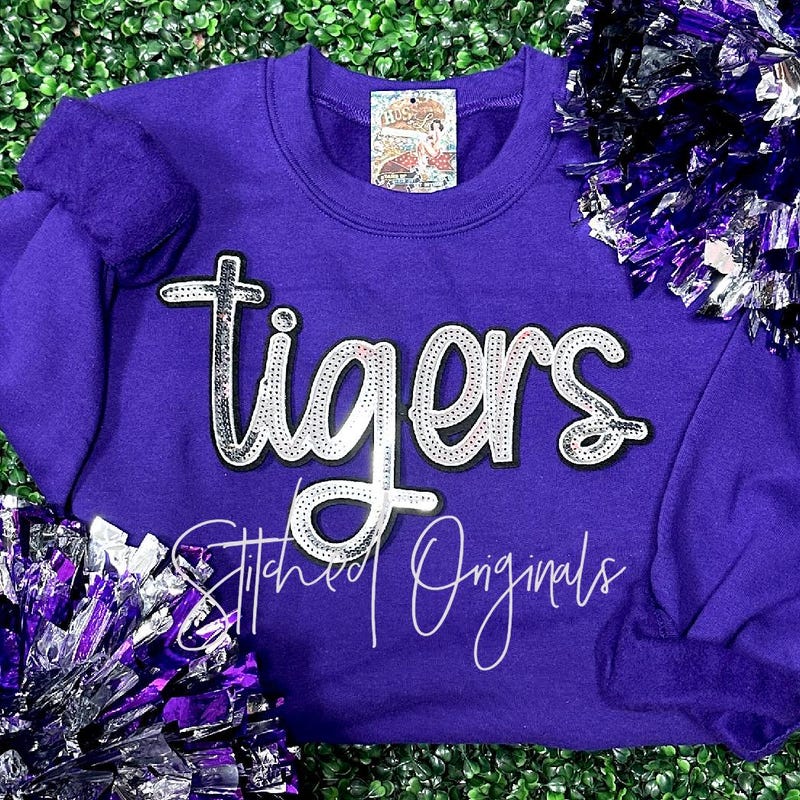 Sequin Tiger Shirt - Etsy