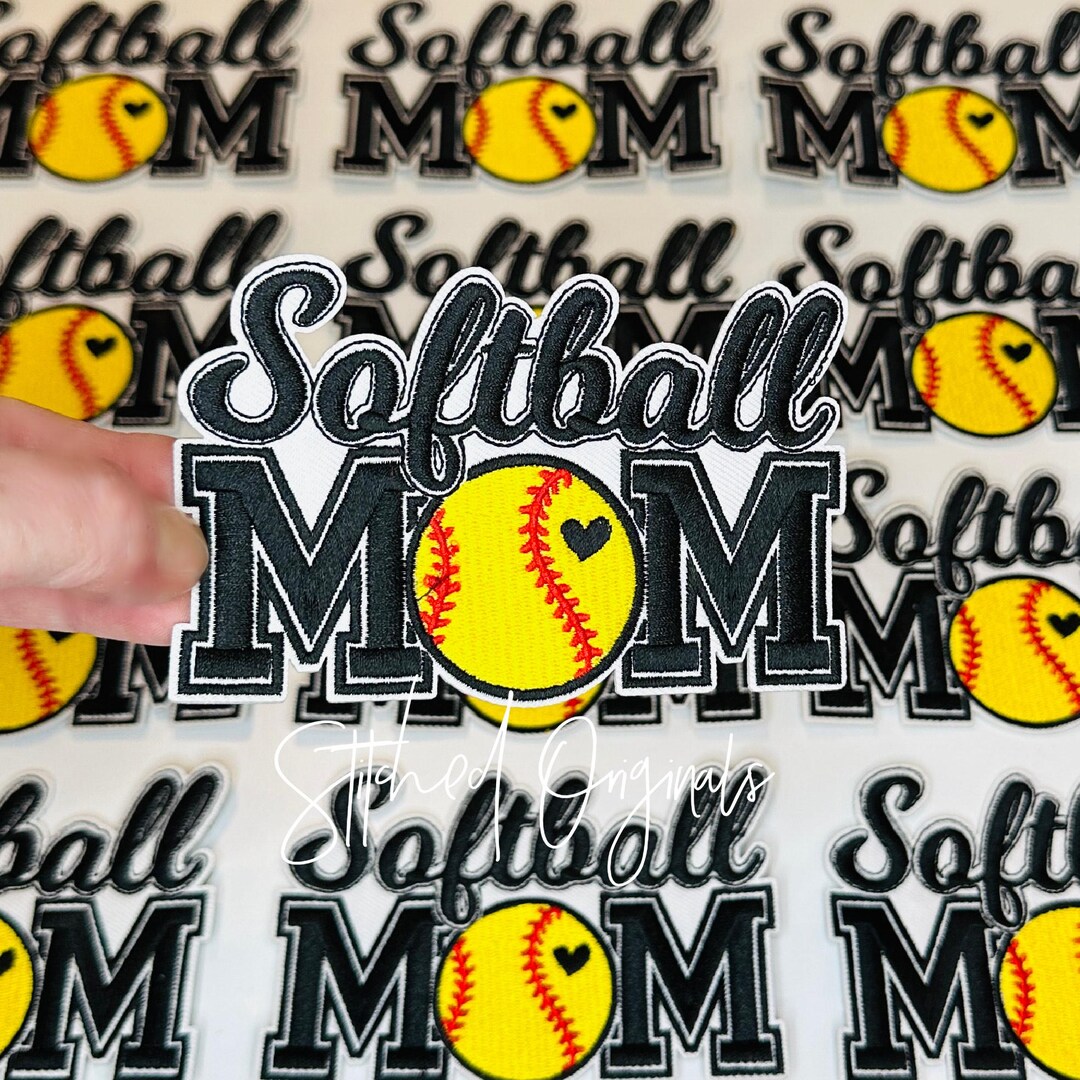 Game Day Softball MOM Patch, Trucker Cap Patch, Iron On, DIY Patch ...
