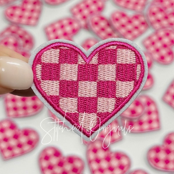 Checkered Heart - Etsy