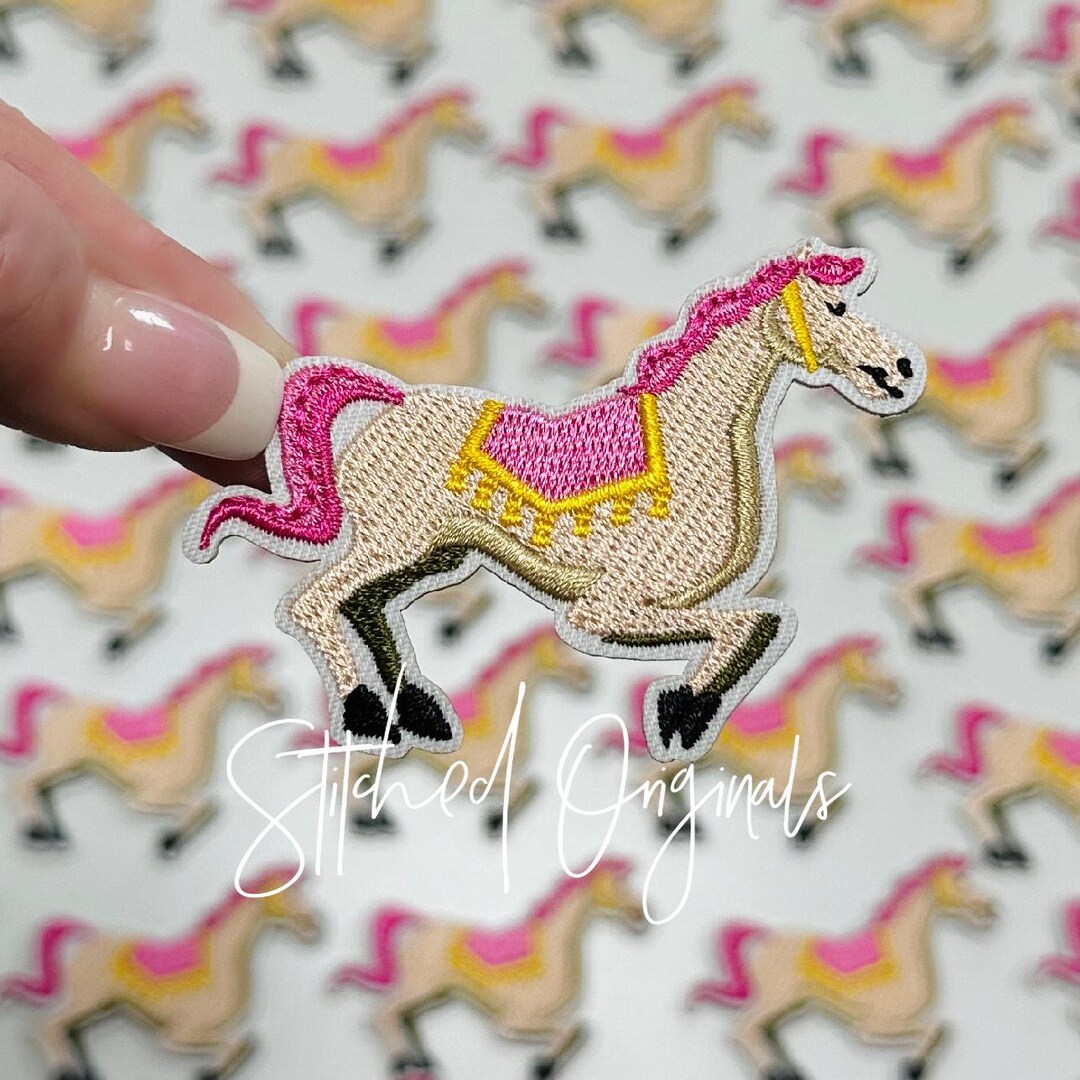 Pony Embroidered Iron on Patch, Cowgirl Trucker Hat DIY - Etsy