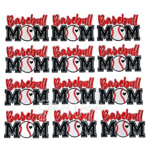 Game Day Baseball MOM Patch, Trucker Cap Patch, Iron On, DIY Patch ...