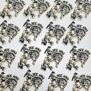 Yee Haw Broncing Cowboy Patch, Trucker Cap Patch, Iron On, DIY Patch, Cowboy Patch, Preppy Patch ...