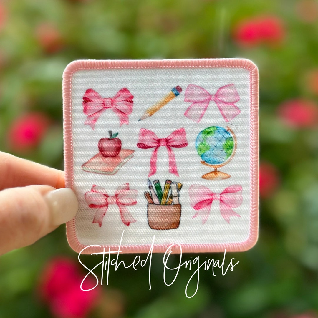 Teacher Theme Patch, DIY Patch, Iron on Patch, Trucker Hat Patch ...