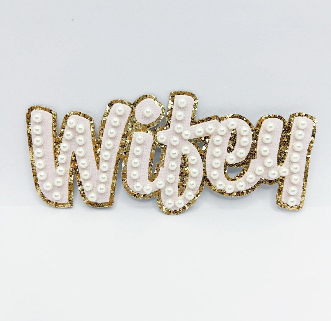 Wifey Pearl Patch, Diy Patch, Wifey, Pale Pink - Etsy