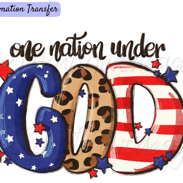 One Nation Under God Stencil - Etsy