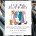 Clothing Swap Party Invitation Template: Digital Download - Editable in ...