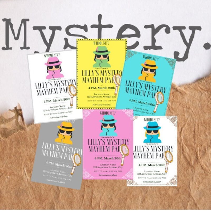Mystery Birthday Theme - Etsy