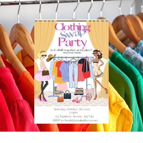 Clothing Swap Party Invitation - Etsy