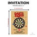 Darts Party Invitation Digital Download Template, Edit and Customize in ...