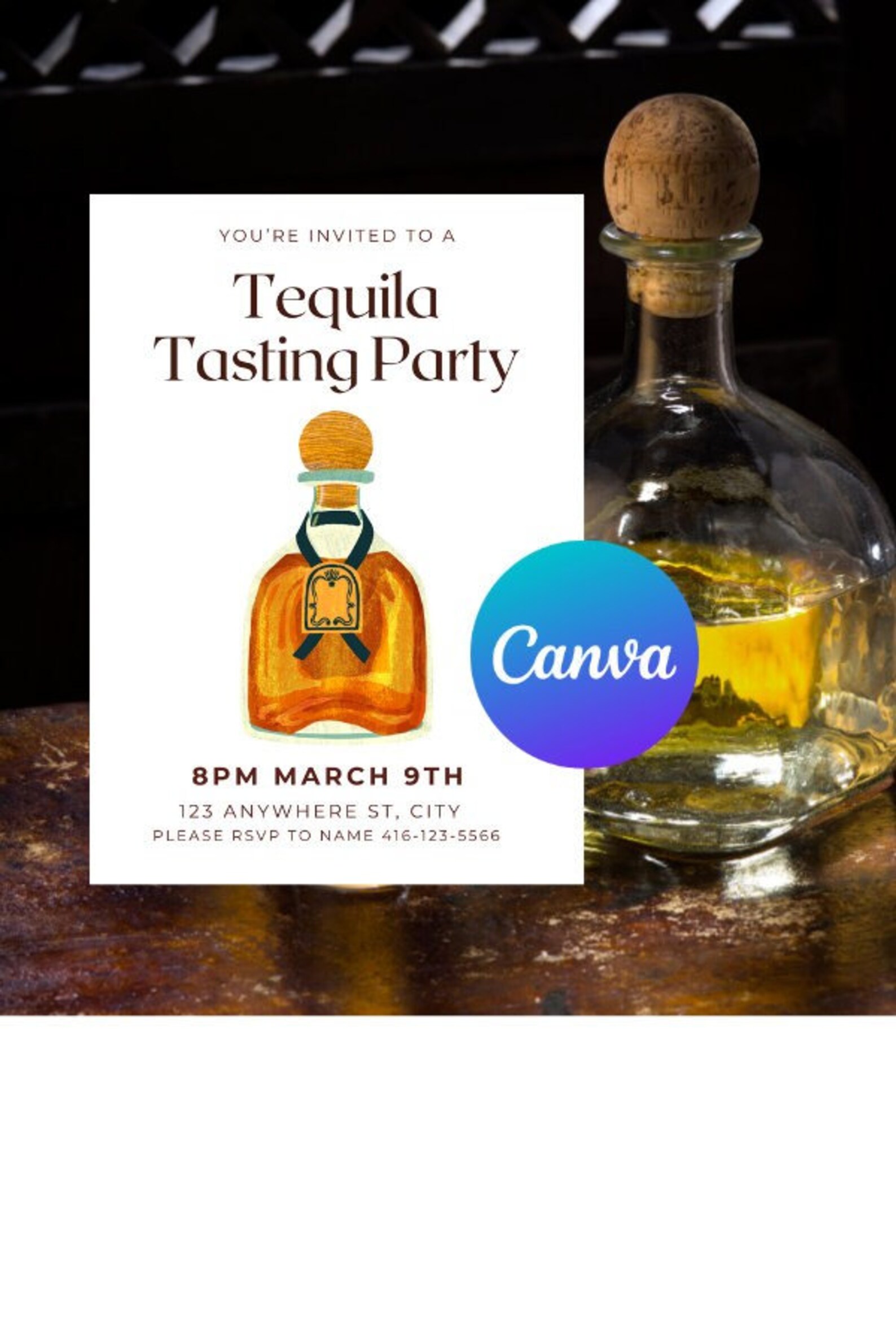 TEQUILA TASTING PARTY Invitation - Digital Download Template, Edit in ...