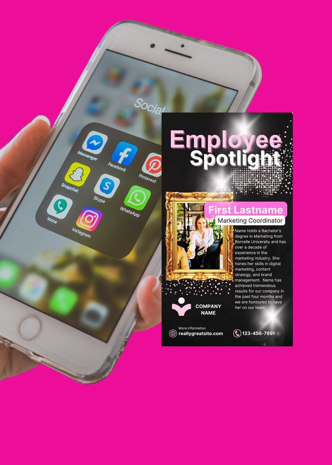 Employee Spotlight Social Media Story Post or Reel for Social Media ...