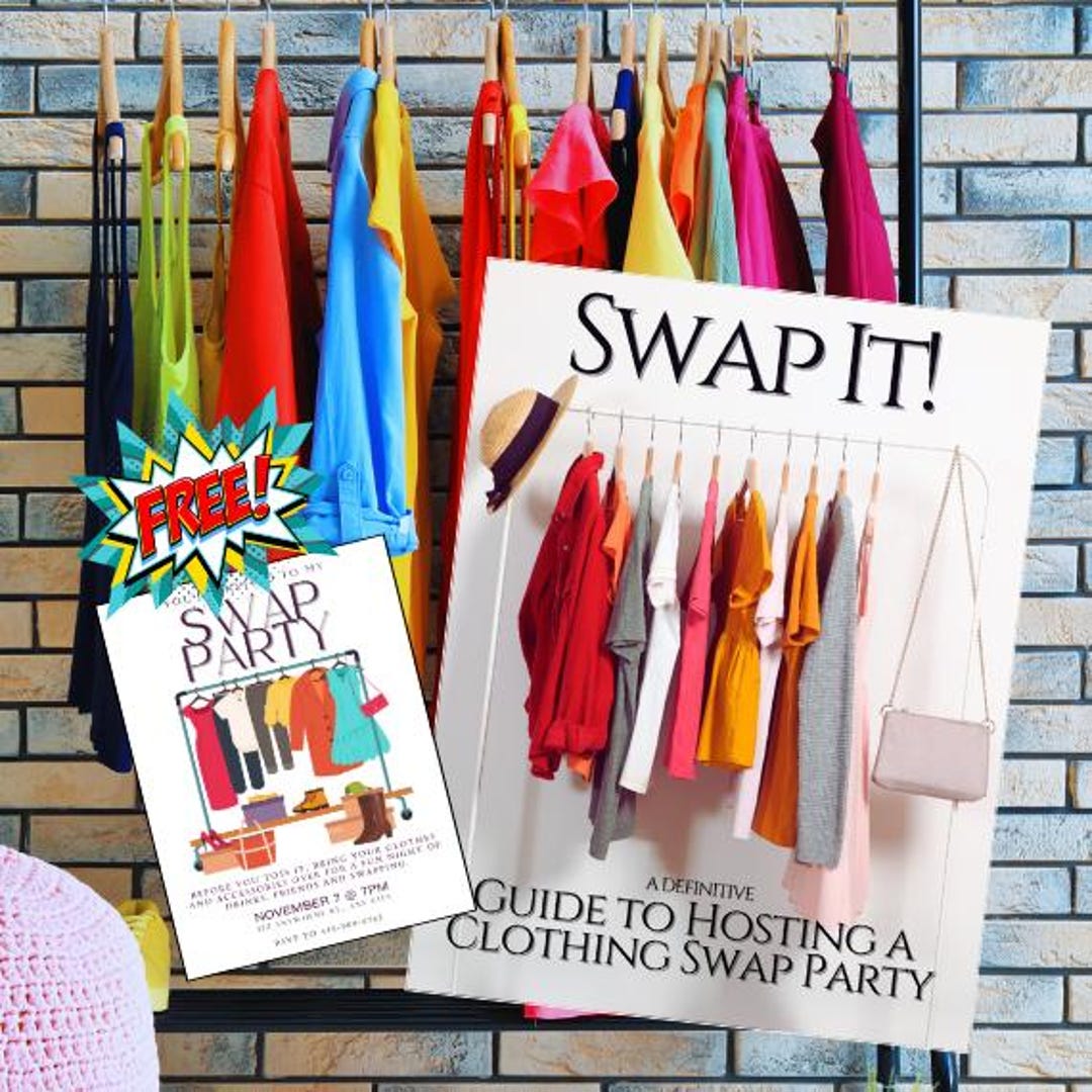 Clothing Swap Party Invitation Bundle With FREE Guide to Hosting a ...