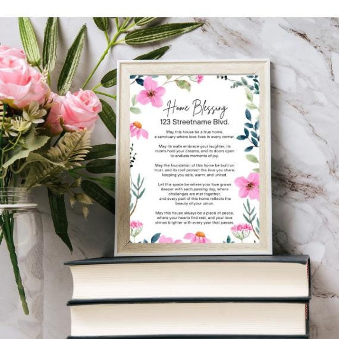 New Home Blessing Digital Download, Print or Send Electronically, Fully ...