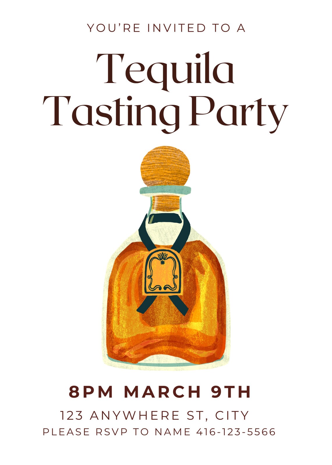 TEQUILA TASTING PARTY Invitation - Digital Download Template, Edit in ...