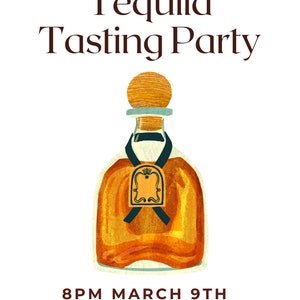 TEQUILA TASTING PARTY Invitation - Digital Download Template, Edit in ...