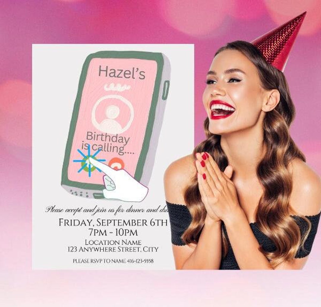 BIRTHDAY PARTY Invitation Digital Download File Template 5 X 7, Edit in ...