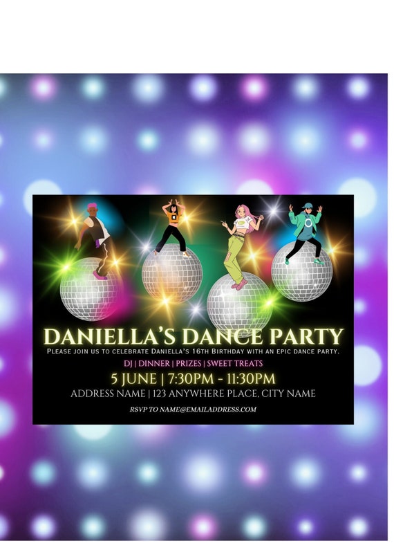 Creative Dance Invitations