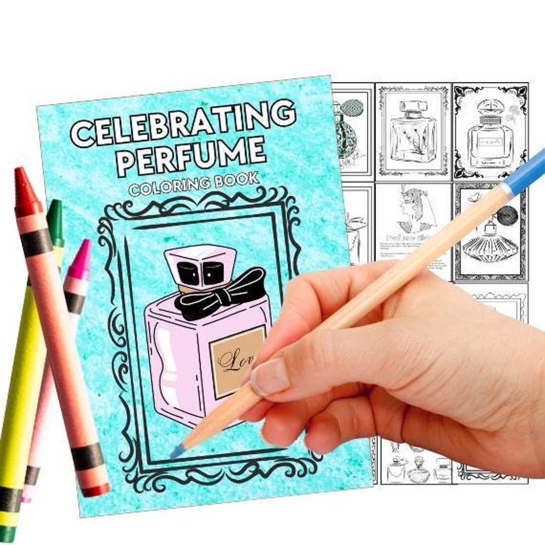 Coloring Book, Celebrating Perfume Pretty Coloring Pages, Printable PDF ...