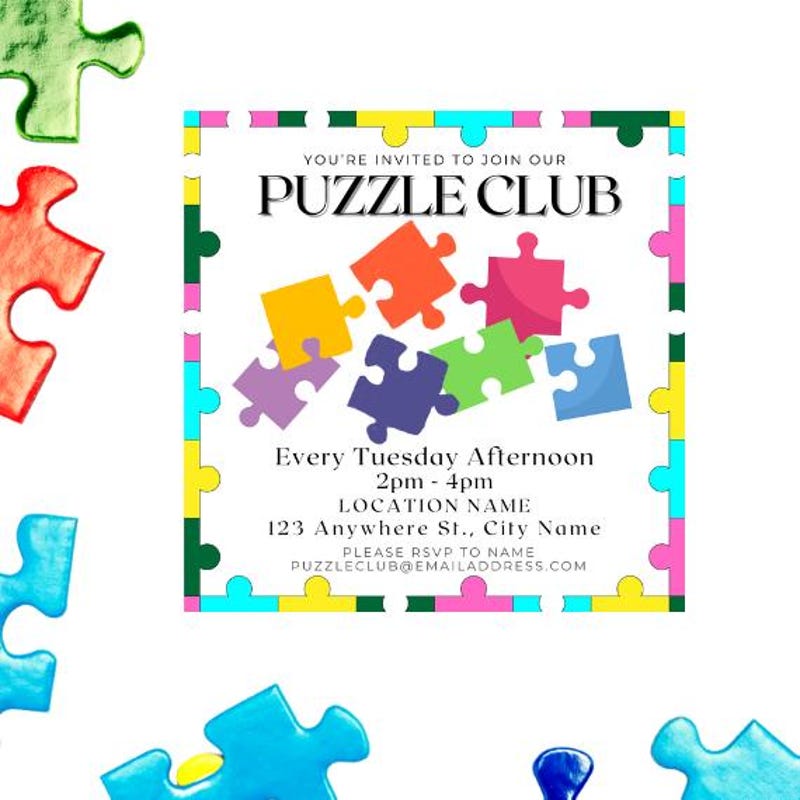 Puzzle Invitation - Etsy