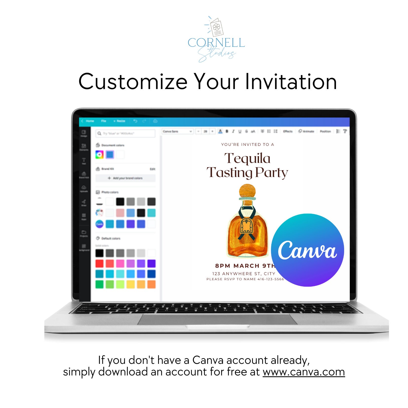 TEQUILA TASTING PARTY Invitation - Digital Download Template, Edit in ...