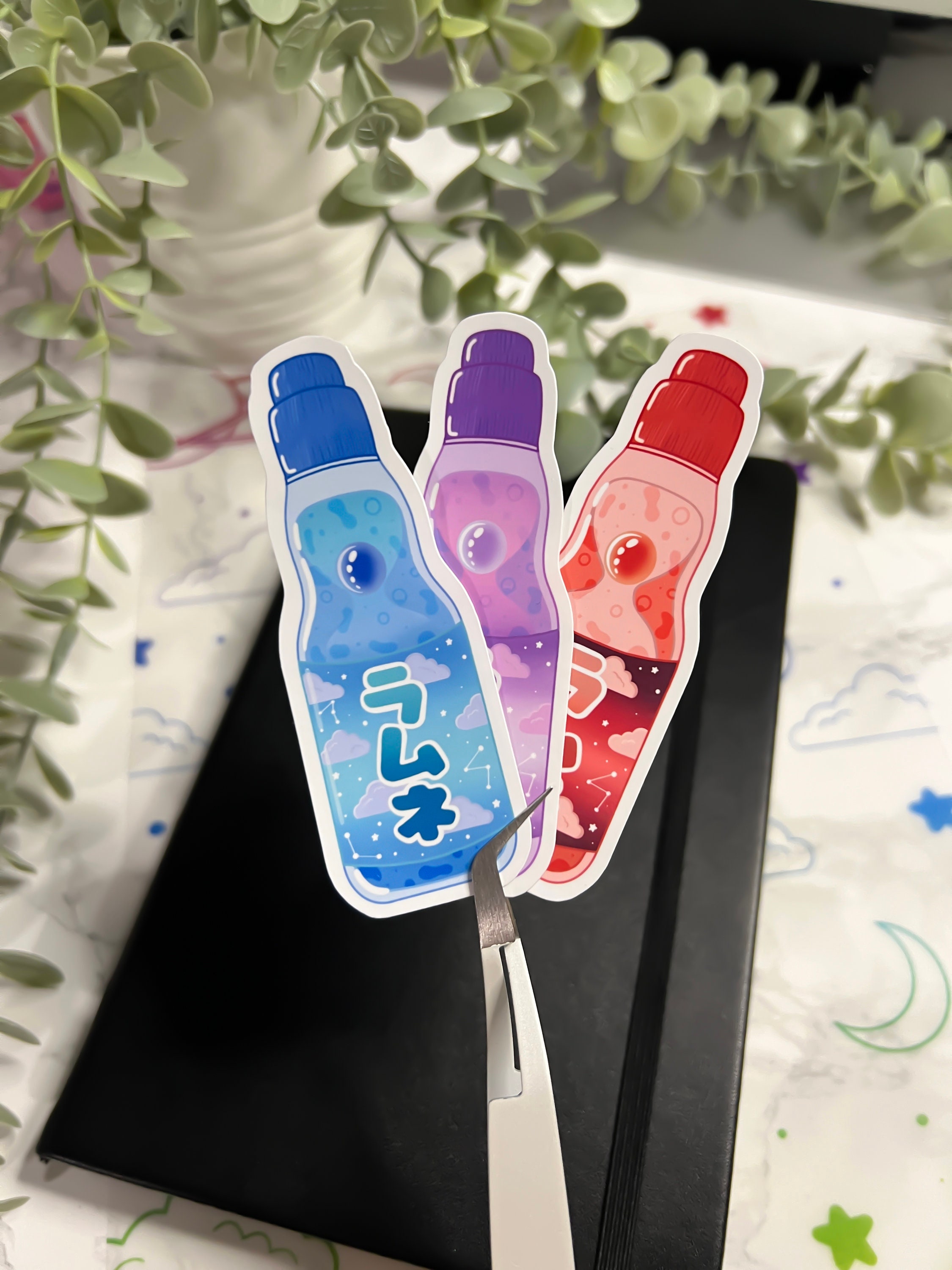 Ramune Drink Sticker Clouds Drink Sticker Japanese Drink - Etsy
