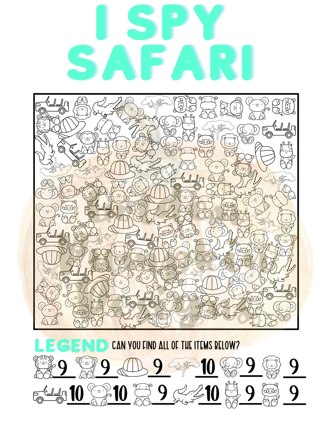 I Spy Road Trip Game | Road Trip Printable | Travel Game Download ...