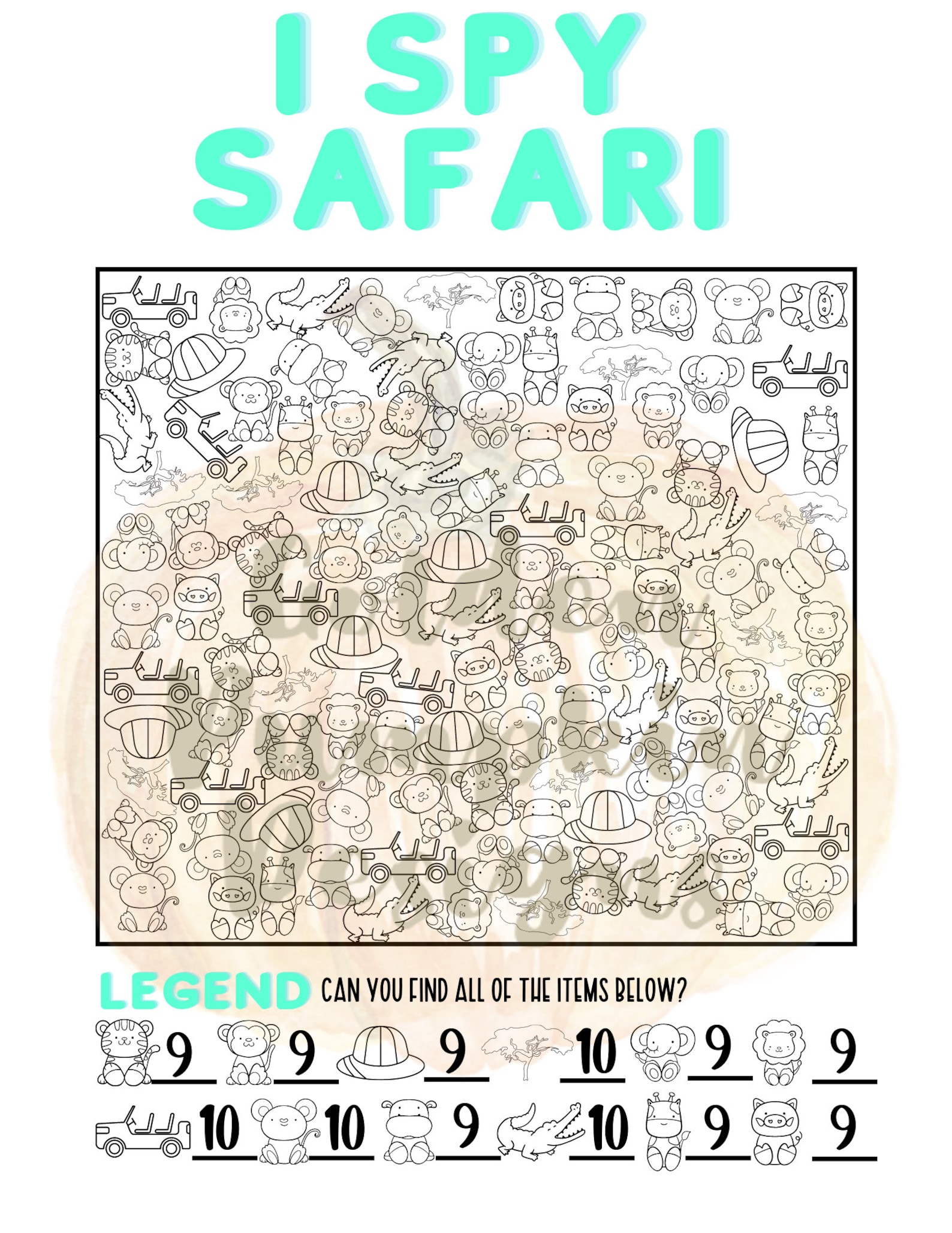 I Spy Road Trip Game | Road Trip Printable | Travel Game Download ...