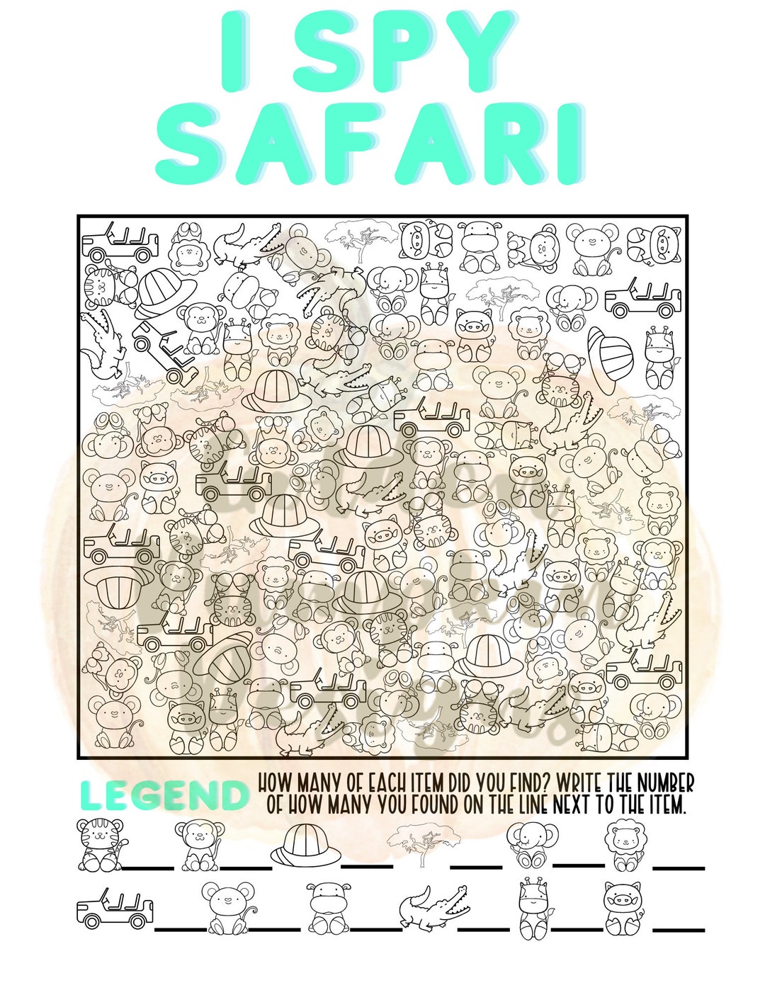 I Spy Road Trip Game | Road Trip Printable | Travel Game Download ...