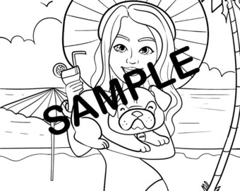 The Adventures of Stacey and Jade Coloring Pages-dog Park - Etsy