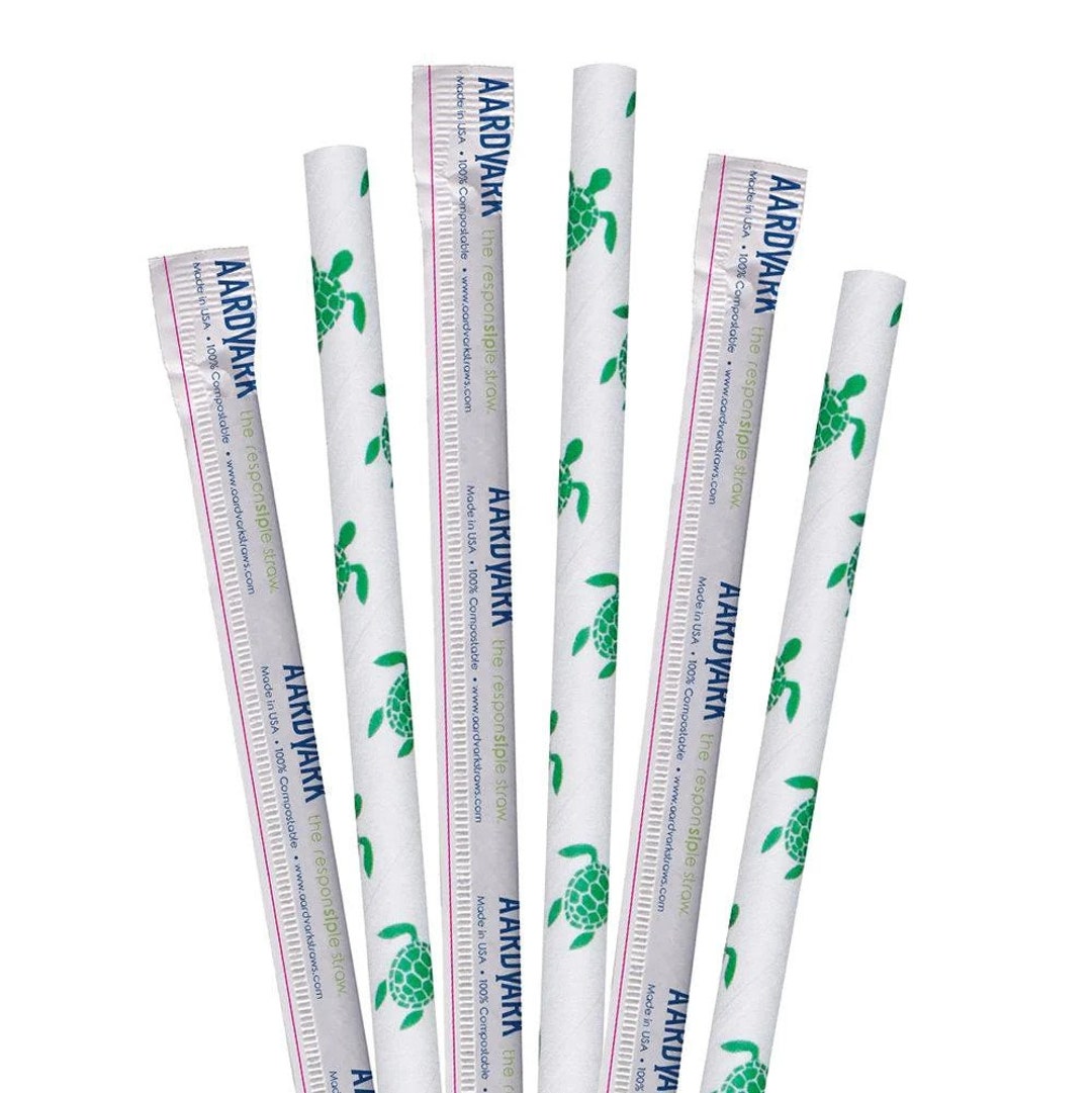 7.75" Wrapped Sea Turtle Giant Paper Straws 1 Case 2400 Ct - Etsy