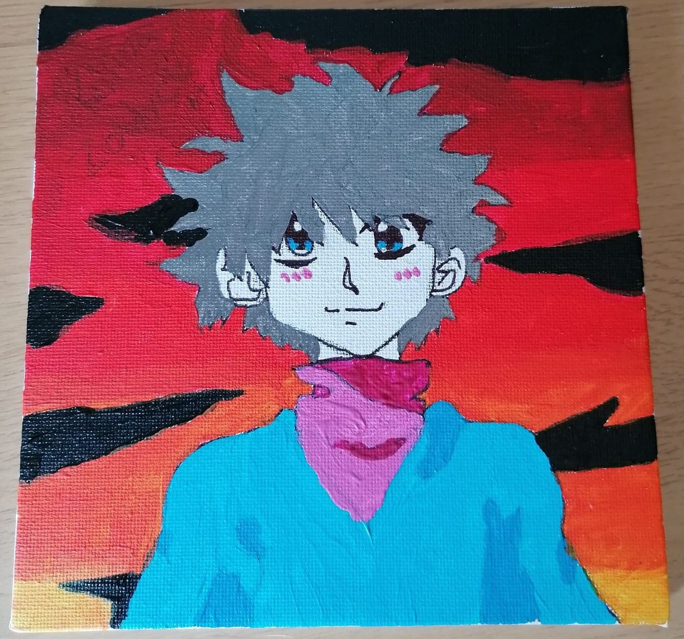 Killua Zoldyck acrylic painting on canvas | Etsy