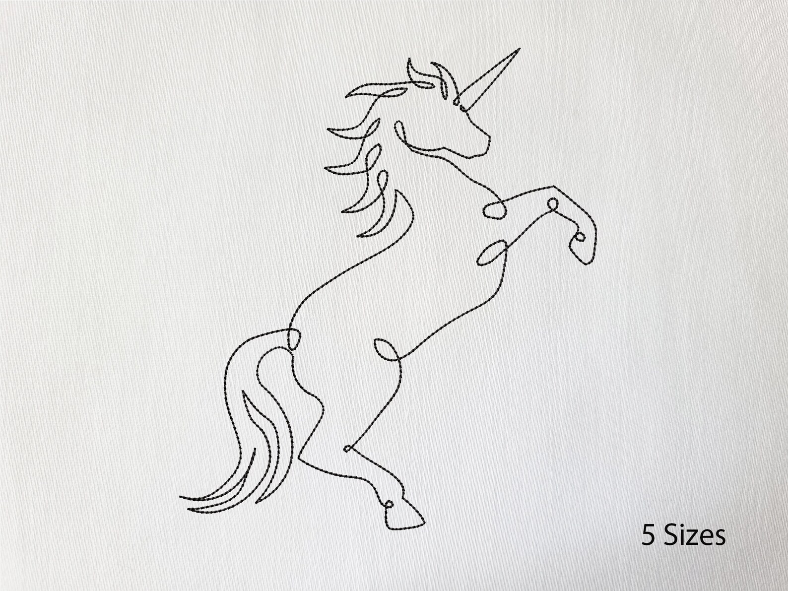 Jumping Unicorn Machine Embroidery Designs, One Single Line, 4 Sizes - Etsy