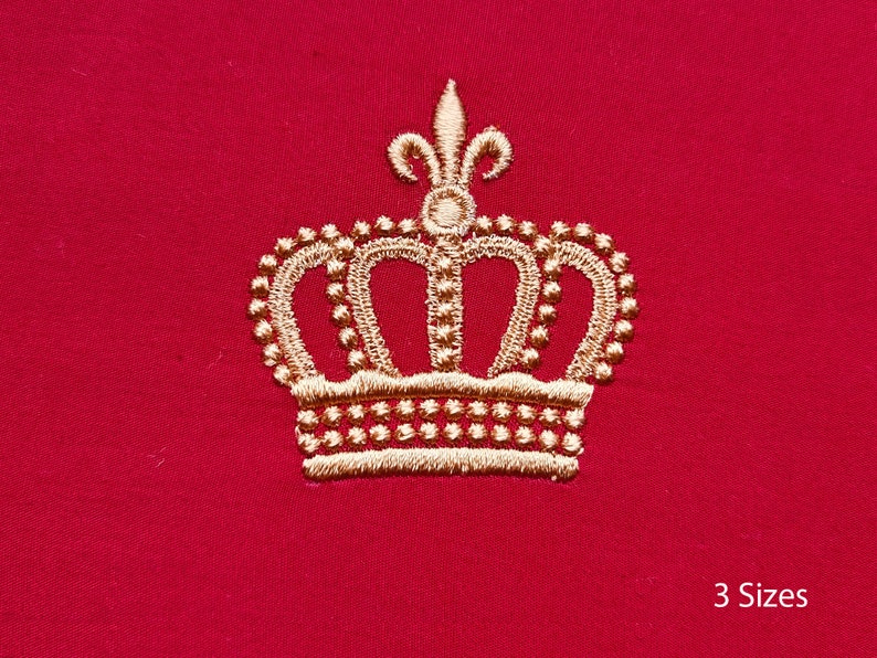 Machine Embroidery Crown Design, Royal Tiara. 3 Sizes - Etsy
