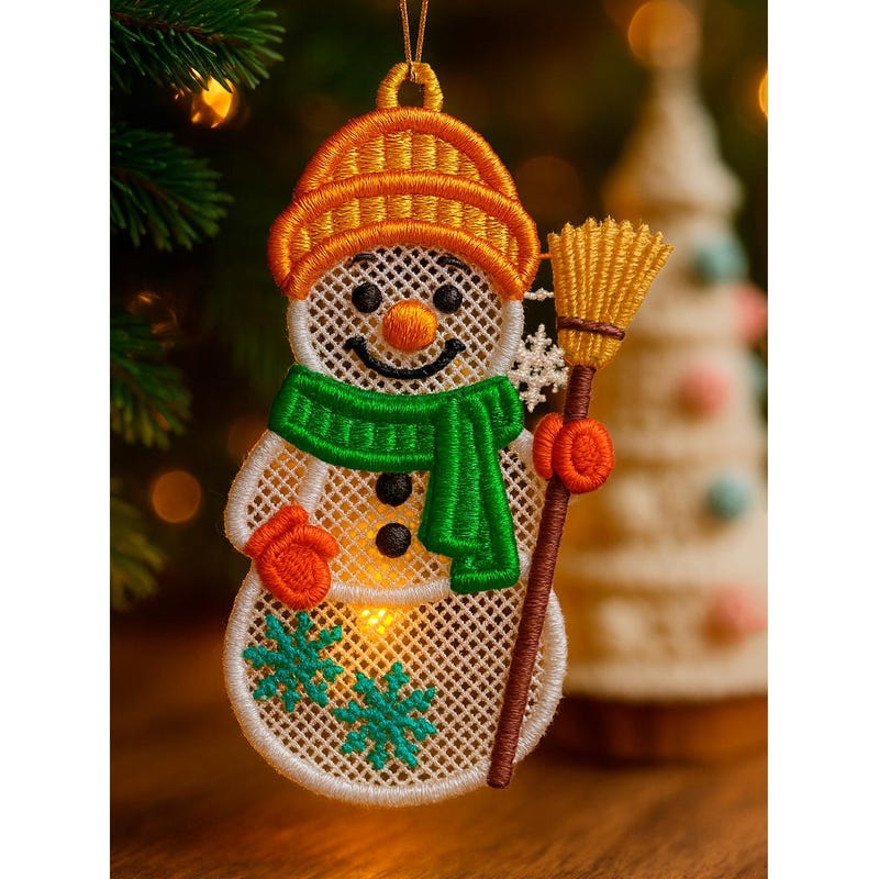 4 in Embroidery Ornaments - Etsy