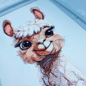 Machine Embroidery Lama Alpaca. Super Realistic Machine Embroidery Designs, 7 Sizes. - Etsy