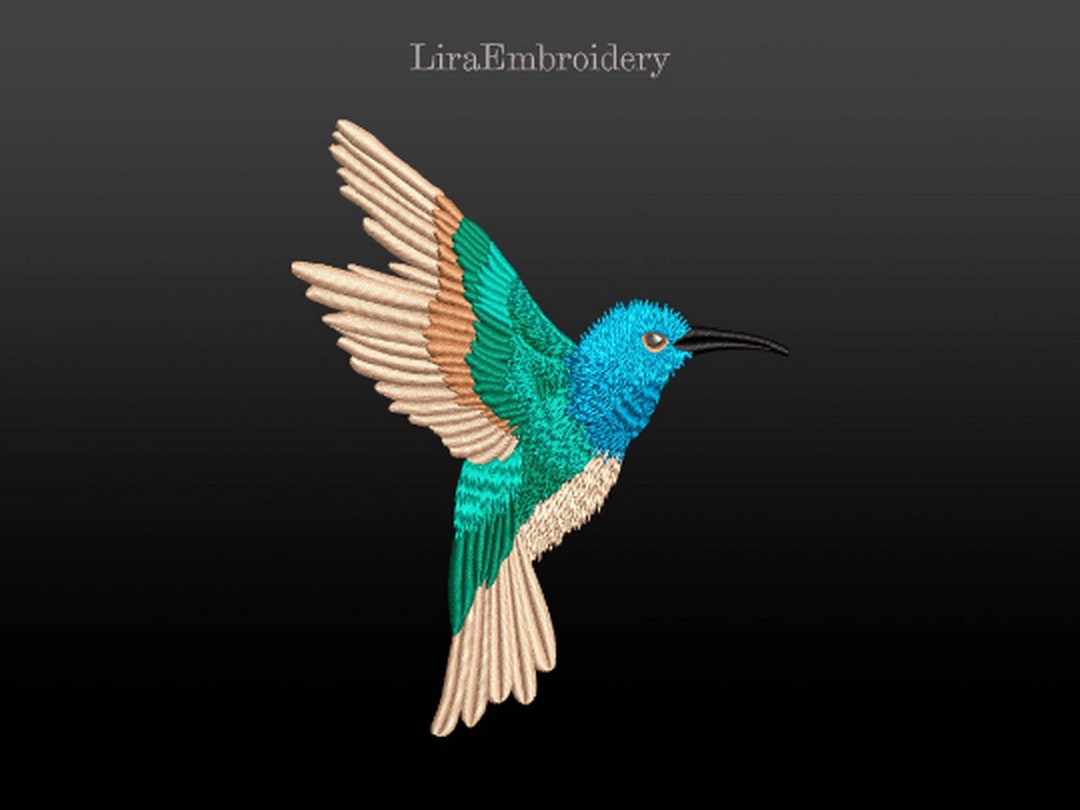 Colibri Machine Embroidery BIRD. Machine Embroidery Designs. 2 Size 4x4 ...