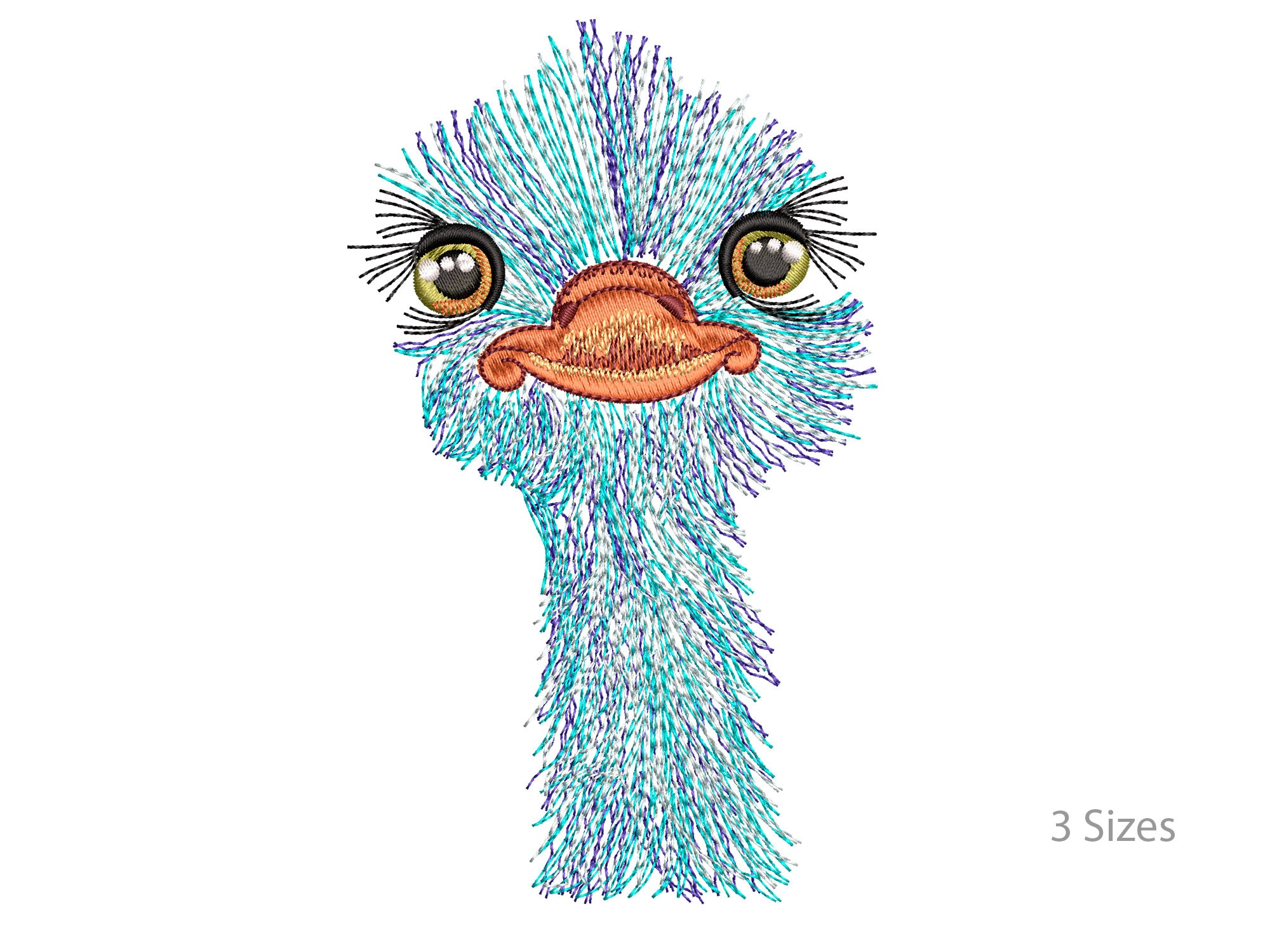 Funny Smiling Ostrich With Teeth