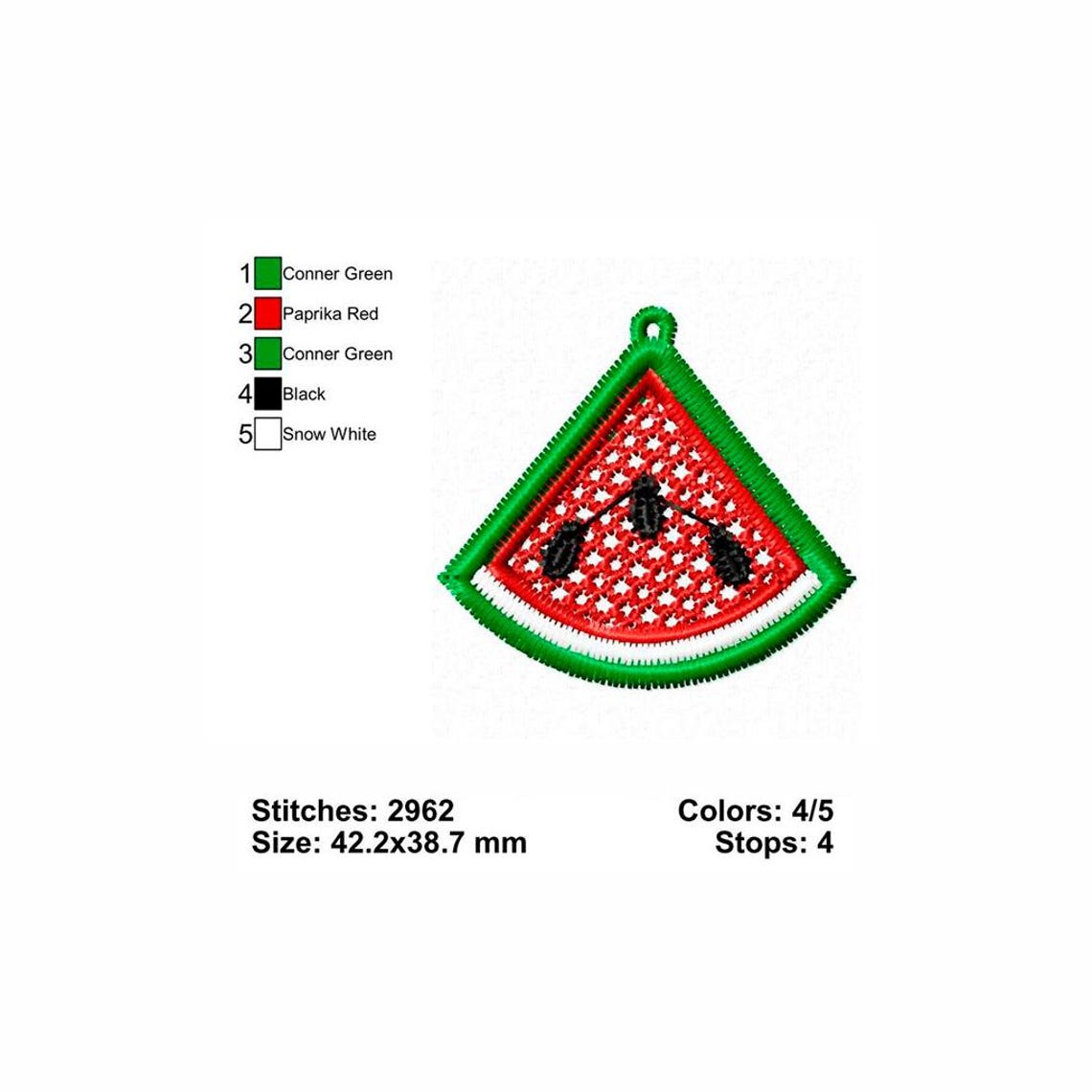 FSL Earrings. Machine Embroidery Designs. Watermelon Lace Earrings. 4x4 ...