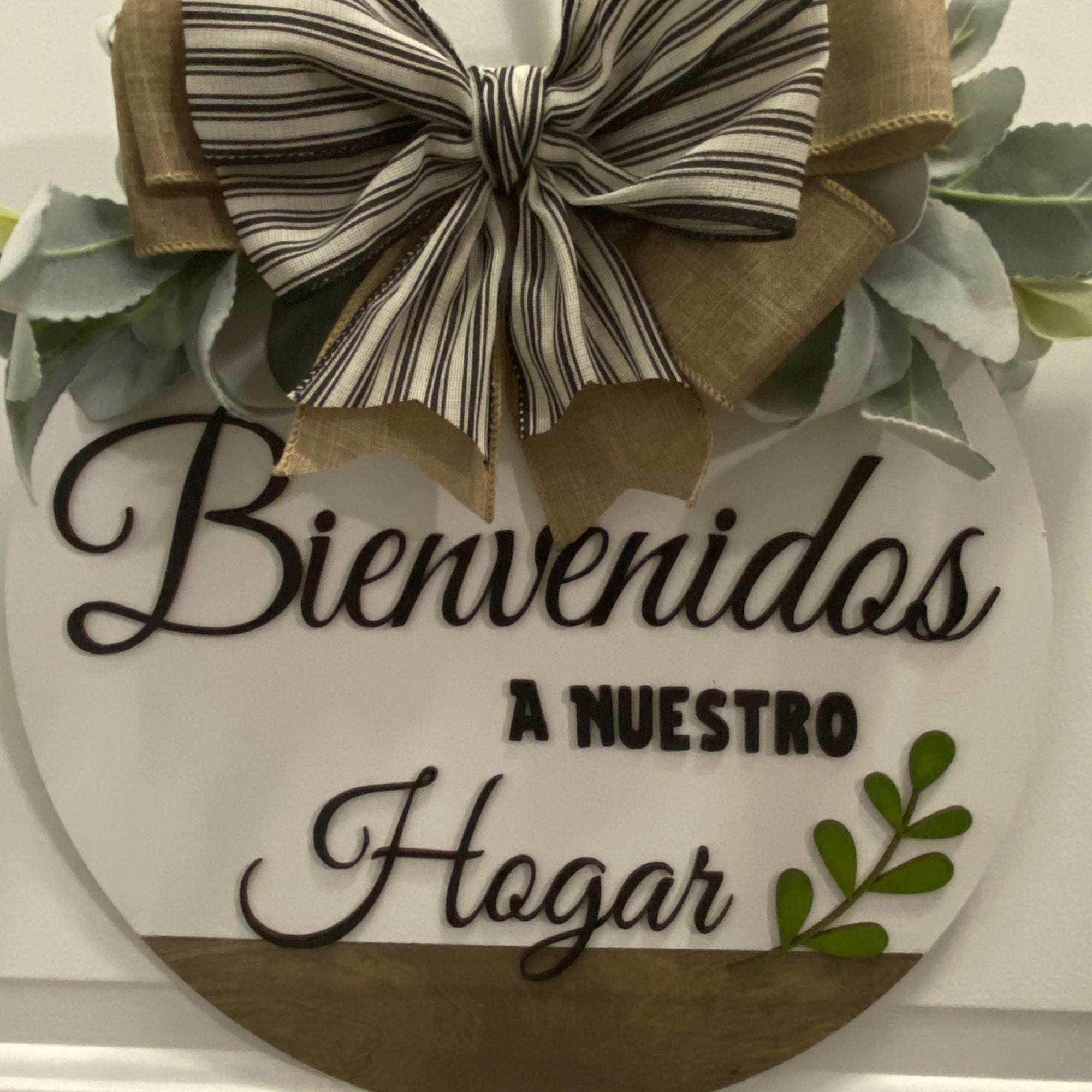 Letrero Personalizado Bienvenidos a Nuestro Hogar Sign: Decoración Para ...